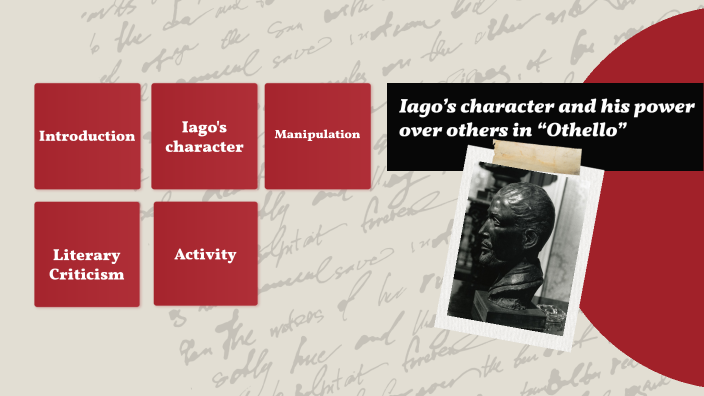 Iago’s character and his power over others in “Othello” by Edona ...
