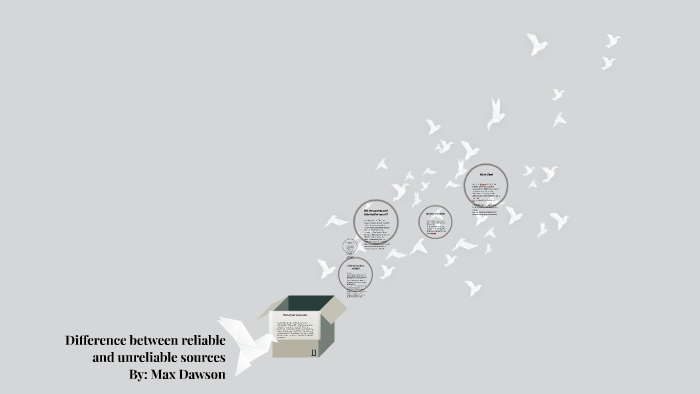 Difference between reliable and unreliable sources by Max Dawson on Prezi
