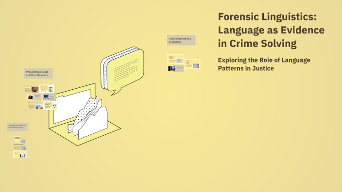 Forensic Linguistics: Language as Evidence in Crime Solving by Alfayed Alam on Prezi