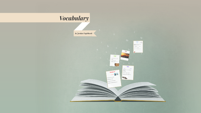 Vocabulary by jordan engelhardt