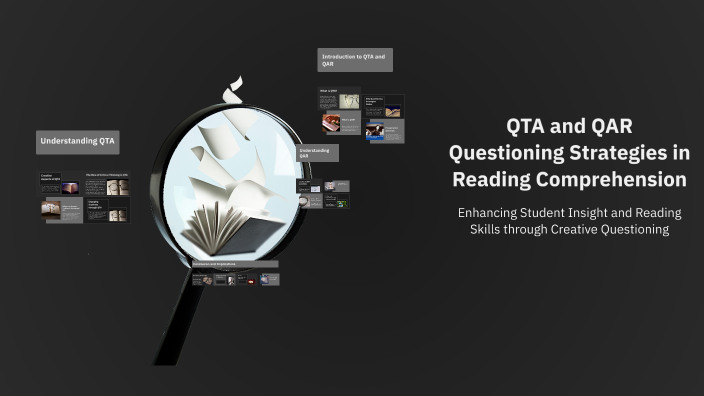 QTA and QAR Questioning Strategies in Reading Comprehension by jennifer ...