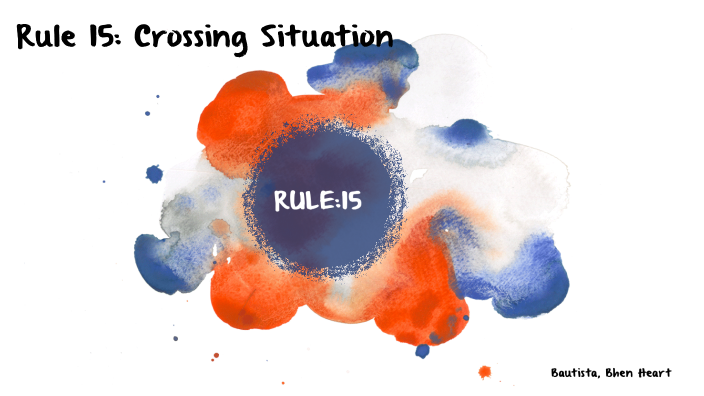 Rule 15: Crossing Situation by Bautista Bhen Heart on Prezi