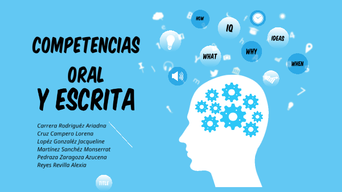 La competencia oral y escrita en la educación superior. by Azucena ...