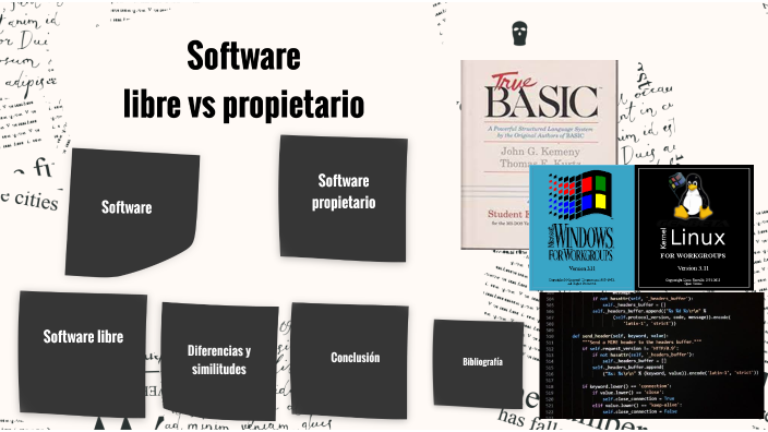 Software libre vs Software propietario by elizabeth osua on Prezi