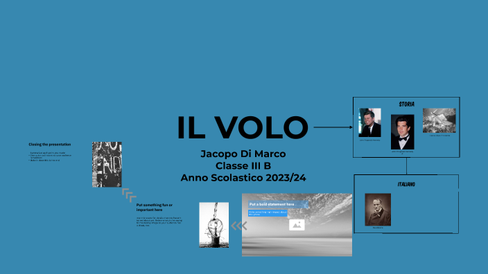IL VOLO by Jacopo Di Marco on Prezi