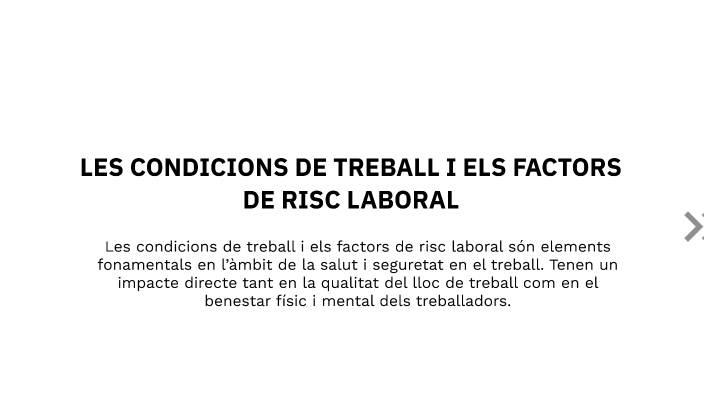 LES CONDICIONS DE TREBALL I ELS FACTORS DE RISC LABORAL by Sergi Garcia ...