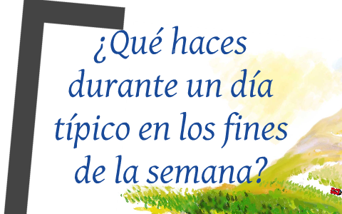 ¿Qué haces durante un día típico en la escuela? by Peter Koukoumanos on ...