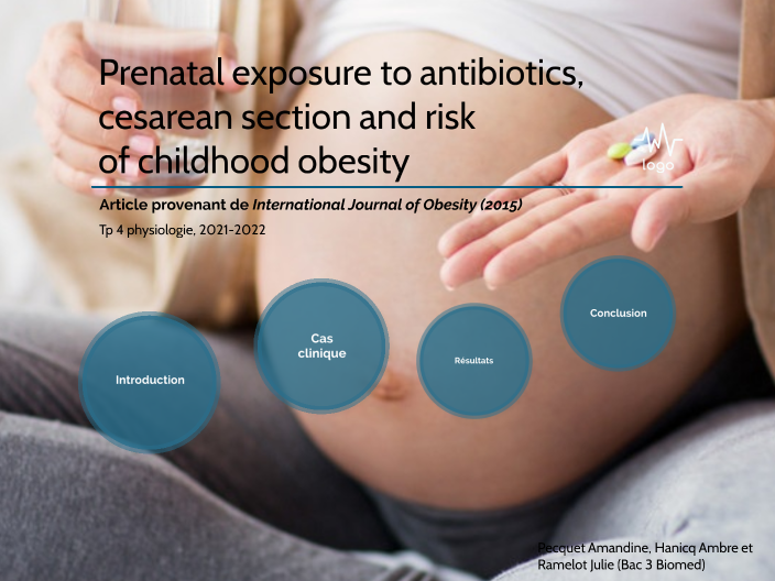 Prenatal exposure to antibiotics, cesarean section and risk of childhood obesity by Julie ...