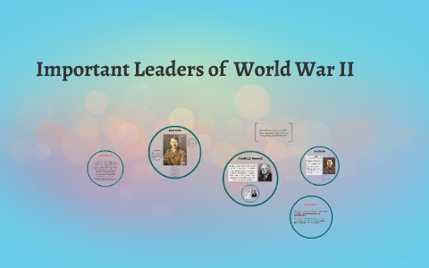 Important Leaders of World War II by Casey Gamurot