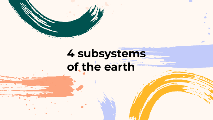 4 subsystems of earth by loyen aliviado on Prezi