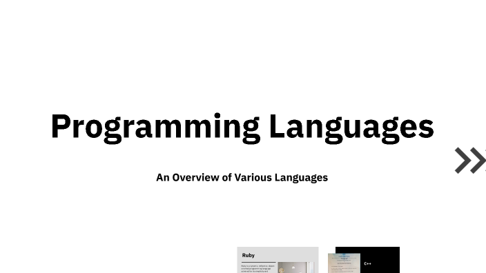 Programming Languages by Про Ютубер on Prezi