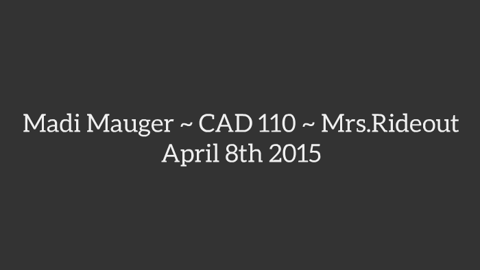 History of Computer Aided Design by Madi Mauger on Prezi