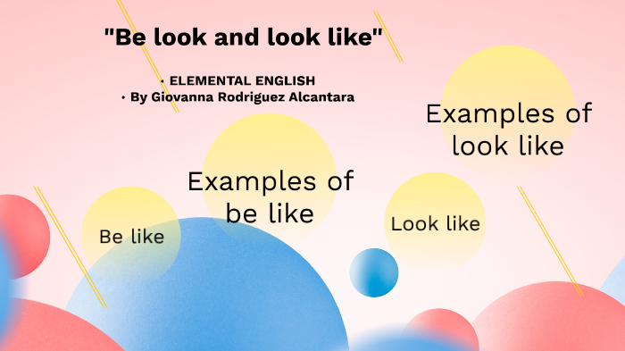 Be like and look like by Giovanna Rodriguez on Prezi
