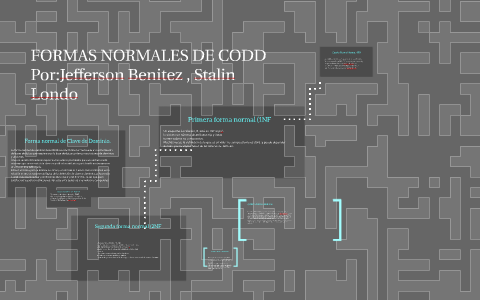 Forma normal de Boyce-Codd by Ĵēfferson Benitez on Prezi
