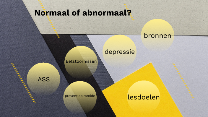 Normaal of abnormaal? psychiatrische aandoeningen in de kijker by Eline ...