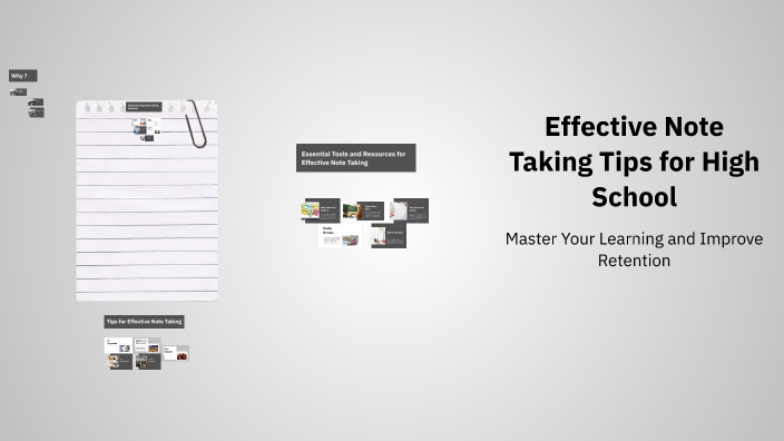 Effective Note Taking Tips for High School by Hanny Nathania on Prezi
