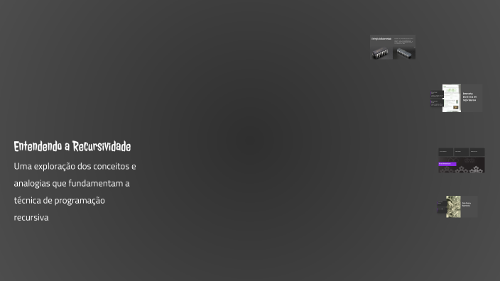 Entendendo a Recursividade by Chrisllen Oliveira on Prezi
