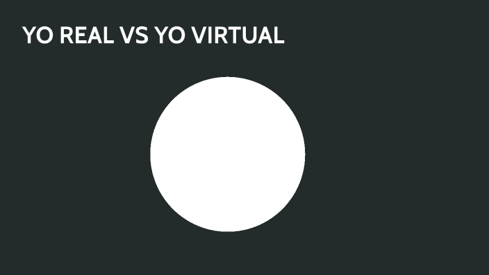 YO real vs YO virtual by Jaime Morillo Gómez on Prezi