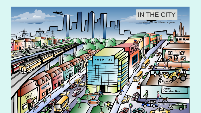 IN THE CITY - SPOT THE DIFFERENCE by ESL prezi on Prezi