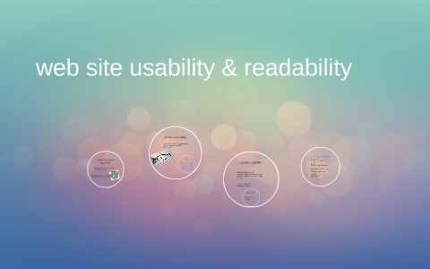 web site usability & readability by on Prezi