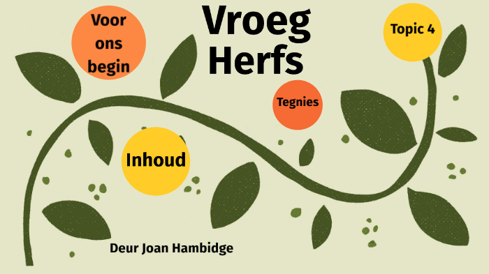 Vroegherfs by Lizel van der Merwe on Prezi