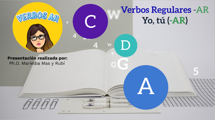 Verbos regulares AR (Singular, yo - tú) by Marielba Mas y Rubí by ...