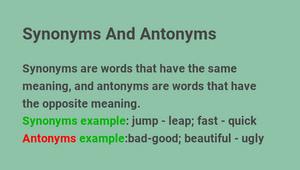 SYNONYMS AND ANTONYMS design by Victor Gama Santos on Prezi Design