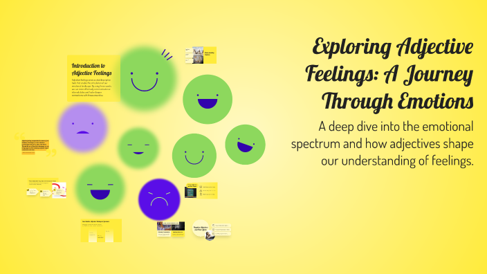 Exploring Adjective Feelings: A Journey Through Emotions by Noy Sory on ...