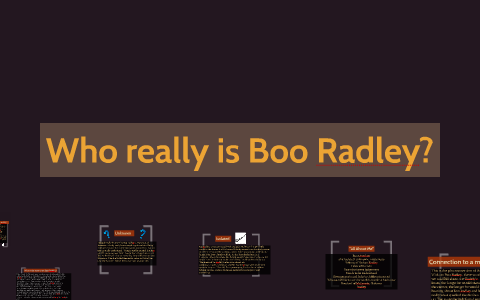 Who is Boo Radley? by Allison Davis on Prezi