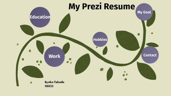 My Prezi Resume by Kyoko Takada on Prezi