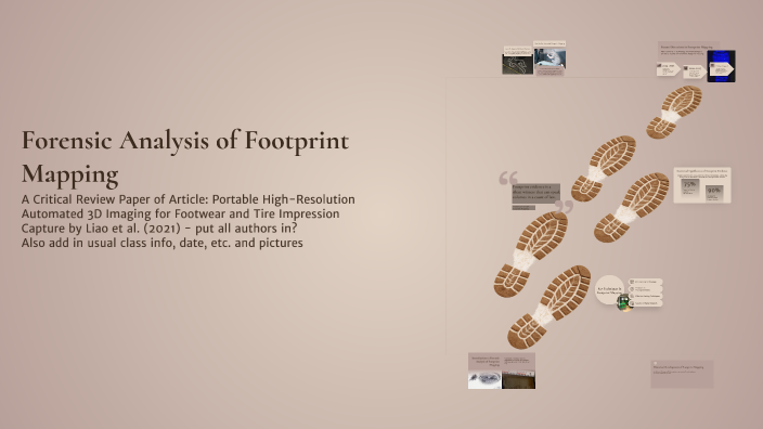 Forensic Analysis of Footprint Mapping by Amy Dawson on Prezi