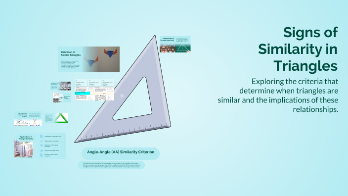 Signs of Similarity in Triangles by Оксана Романюк on Prezi