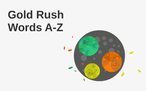 Gold rush words A-Z by stephanie boskovski on Prezi