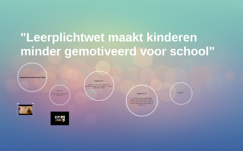 "Leerplichtwet maakt kinderen minder gemotiveerd om naar sch by Sanne ...