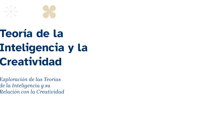 Teoría de la Inteligencia y la Creatividad by Eder Alexander Guarin ...