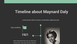 Timeline about Marie Maynard Daly by NORMA POALASIN on Prezi Design