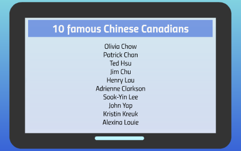 10 famous chinese canadians by Prabhdip Kang on Prezi
