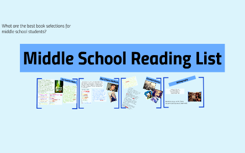 Middle School Reading List by elizabeth bostwick on Prezi
