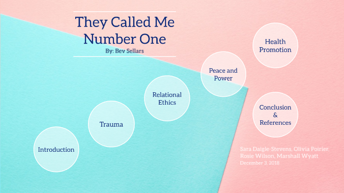 They Called Me Number One by Sara Daigle-Stevens on Prezi