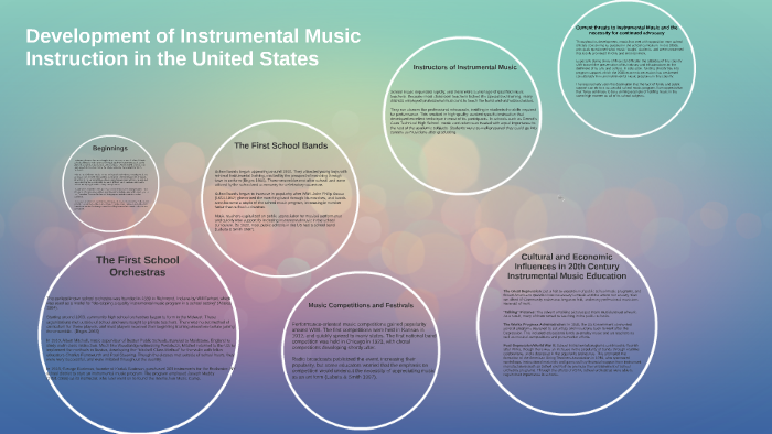 Development of Instrumental Music Instruction in the United by Erica ...