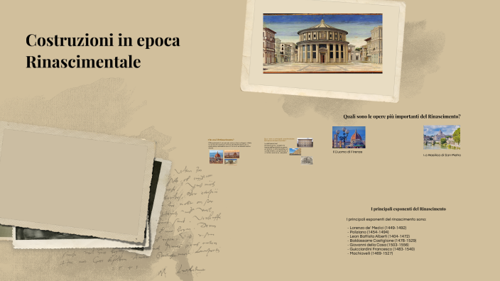 Le costruzioni in epoca rinascimentale by JULIE PILLON on Prezi