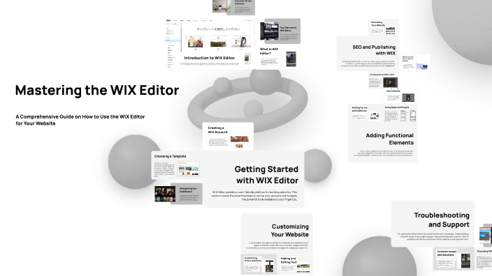 Mastering the WIX Editor by Linjia Liu on Prezi