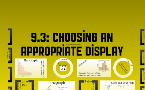 9.3 Choosing an Appropriate Display by Sarah Bartis on Prezi