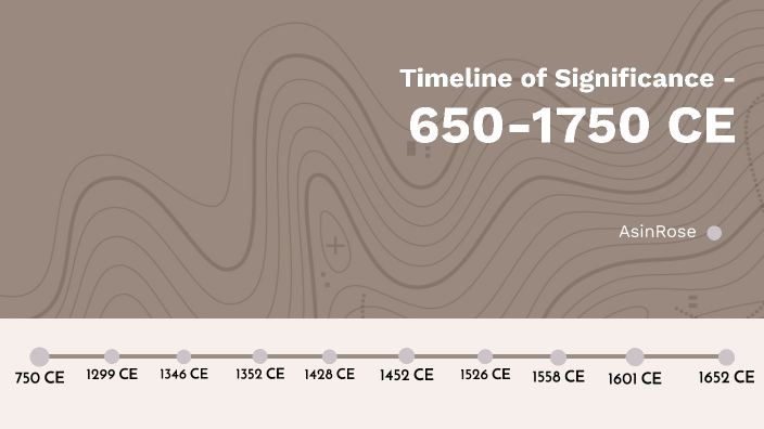 A TimeLine between 650 -1750 CE by Asinrose Giji on Prezi