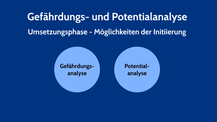 Gefährdungs- und Potentialanalyse by Sandra Krüger on Prezi