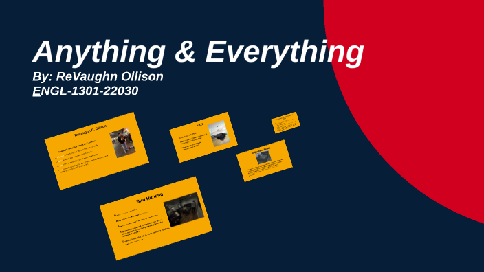 Anything and Everything by ReVaughn Ollison on Prezi