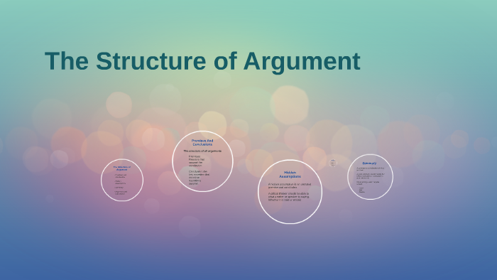 The Structure of Argument by Mykeileanai Peoples