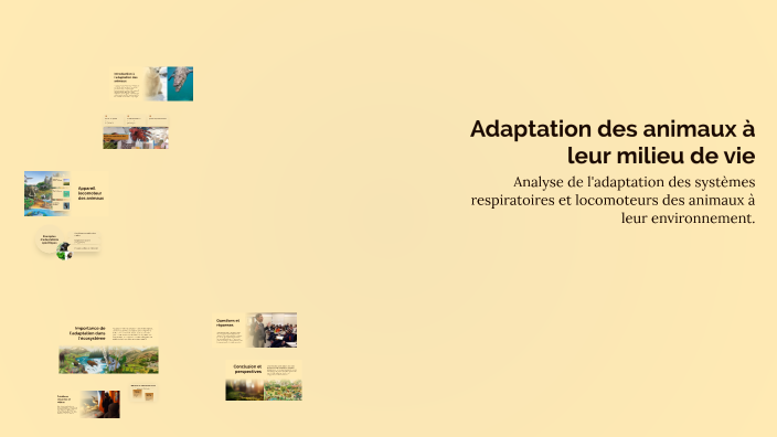 Adaptation des animaux à leur milieu de vie by Douae Lk on Prezi