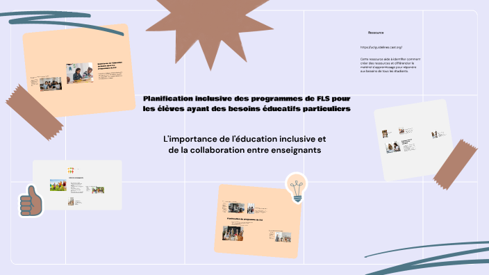 Planification inclusive des programmes de FLS pour les élèves ayant des ...