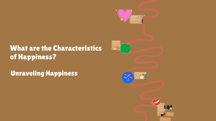 What are the characteristics of Happiness by Nathan Aglikin on Prezi